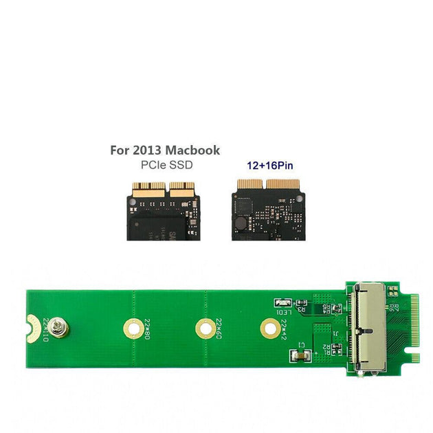 12+16 Pin SSD to M.2 NGFF PCI-e (M-Key) Adapter Converter for MacBook ...
