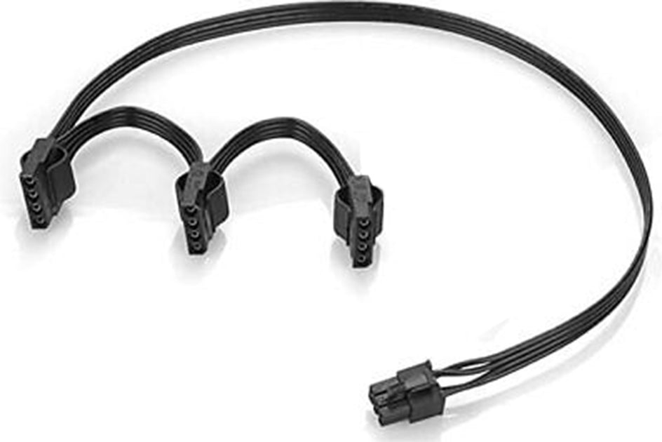 Genuine Thermaltake 6-Pin PCIe to 3x 4-Pin Molex Cable for Smart Serie ...