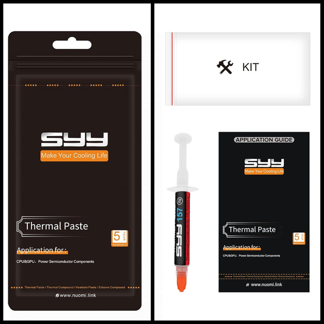 SYY 157 Thermal Paste 2g – High Performance Carbon-Based CPU/GPU Therm ...