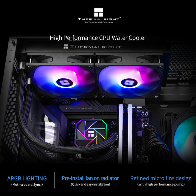 Thermalright Aqua Elite All-In-One ARGB 240mm Liquid Cooling | 2 x 120 ...