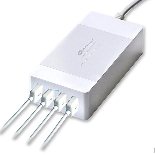 AC 100–240V 4.2A 4-Ports USB Charging Station – Tech Junction