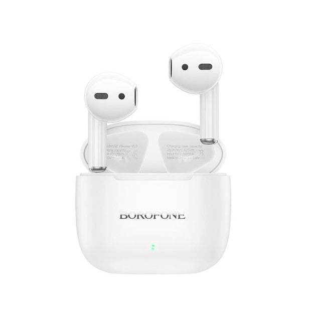 Borofone White Mini Earbuds – Bluetooth TWS with Superior Sound & Comp ...