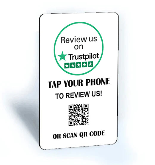 NFC Trustpilot Review Card 'Review us on Trustpilot' | Contactless Sha ...