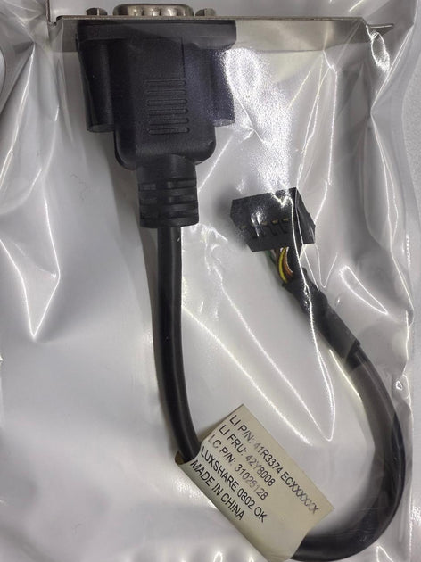 Lenovo COM Port Serial Adapter Cable – 9-Pin DB9 to 10/11-Pin Header w ...