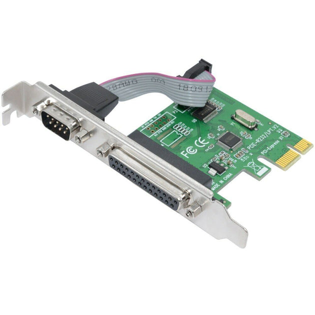 PCI-Express Adapter 1x Serial RS232 D-Sub 9 1x Parallel EPP/ECP Ports ...